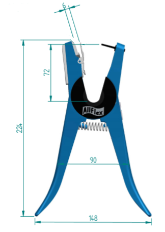 Aplicador Total Tagger Azul - Allflex Brasil